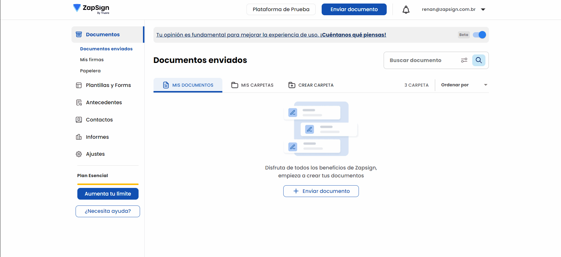 ¿Cómo enviar documentos para firma?