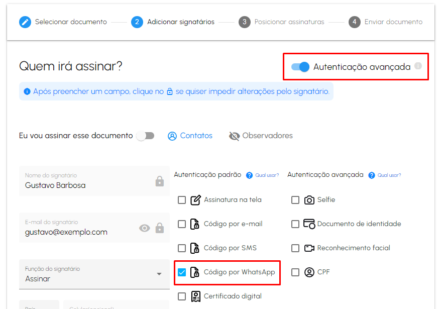 Autenticação padrão e avançada: qual a diferença?