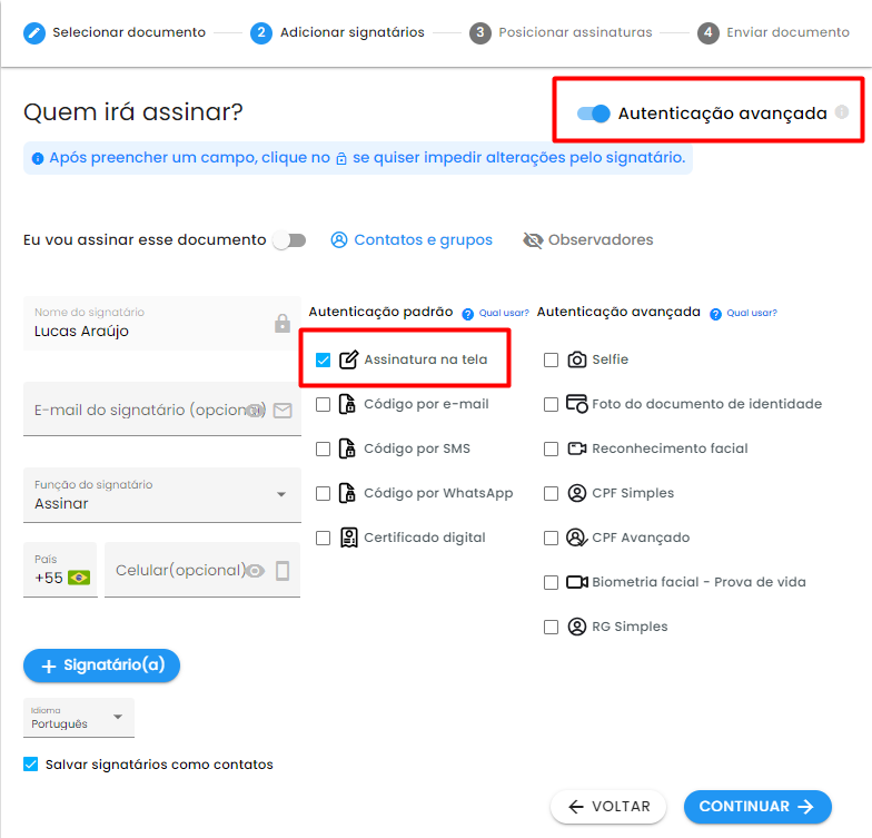 Autenticação padrão e avançada: qual a diferença?